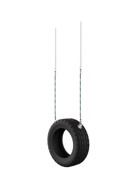 2-Rope Plastic Tire Swing