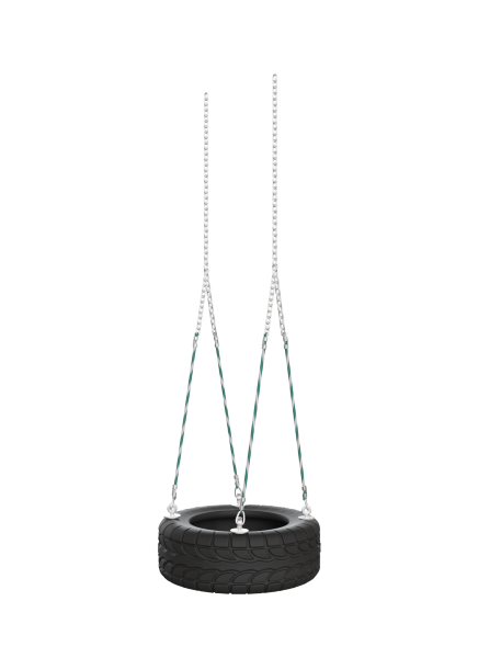 4-Rope Plastic Tire Swing for High Beam